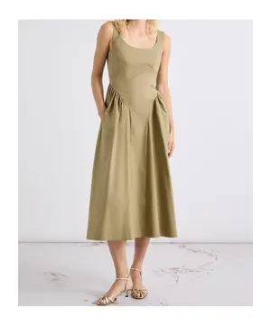 Marella Gathered Midi Dress