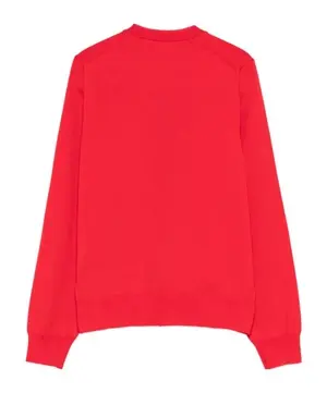 Comme Des Garçons Buttoned Cardigan - Red
