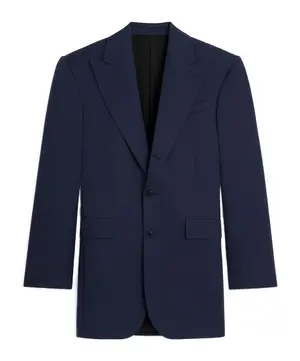 Celine Grain De Poudre Wool Colline Jacket - Black