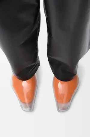 Loewe Emily Quilted Pvc Pumps With Socks