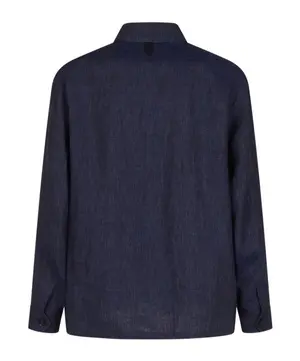 Canali Utility Overshirt Jacket - Black