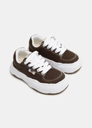 Mihara Yasuhiro Oliver Logo Patch Sneakers - Khaki