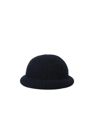 Loro Piana Sloop Wool Beanie Hat - Blue Navy