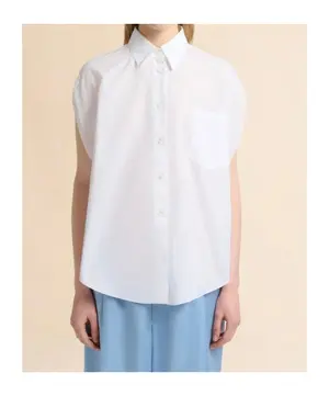 Marni Cape Sleeved Poplin Shirt - White