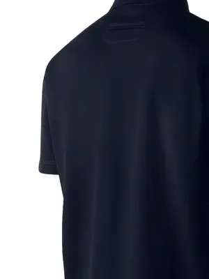 Zegna Short-sleeved Buttoned Polo Shirt - Black