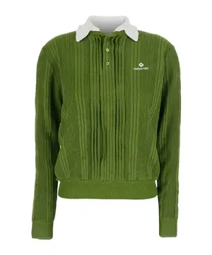 SHUSHU/TONG Contrast Collar Knit Sweater - No