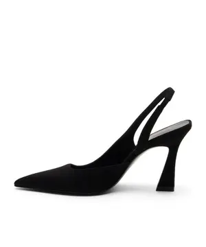 STUART WEITZMAN Vinnie 85 D'orsay Slingback Stiletto Heel - Black