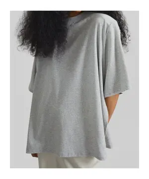 THE FRANKIE SHOP Hugo Crewneck T-shirt - Gray Blend