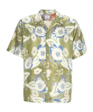 Paul Smith Floral Cuban-collar Shirt - Nude