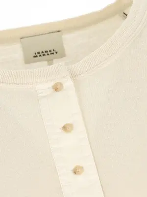 Isabel Marant Étoile Button Detail Crewneck Knit Top - No