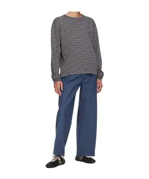 ERL Navy Chino Woven Trousers - Blue