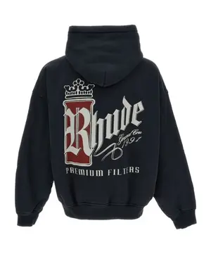 Rhude Logo Detailed Hoodie