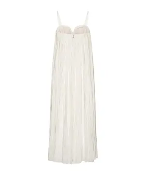 ROTATE BY BIRGER CHRISTENSEN Pleated Sweetheart Neckline Maxi Dress