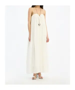 ROTATE BY BIRGER CHRISTENSEN Pleated Sweetheart Neckline Maxi Dress