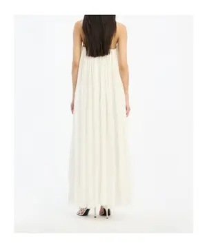 ROTATE BY BIRGER CHRISTENSEN Pleated Sweetheart Neckline Maxi Dress