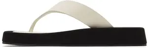 THE ROW White Clip-on Sandals