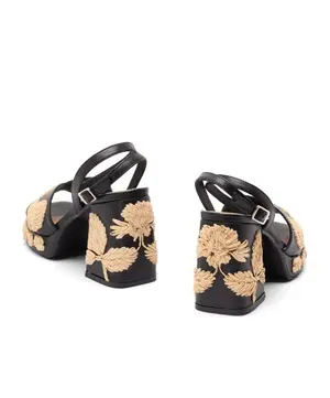 CastaÑer Embroidered Heeled Sandals
