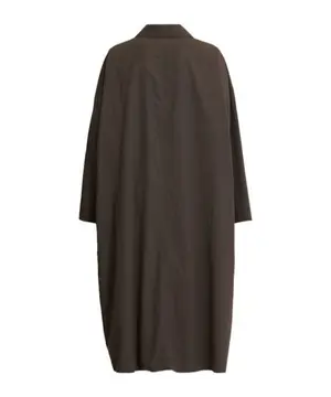 THE ROW Nylon Long Coat - Black