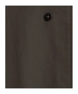 THE ROW Nylon Long Coat - Black