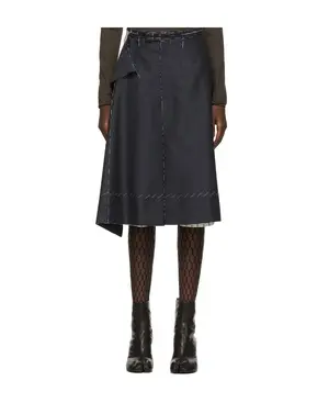MAISON MARGIELA Spliced Pinstriped Skirt