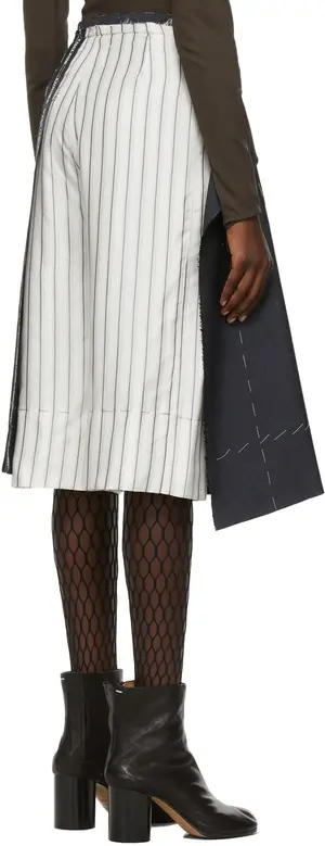 MAISON MARGIELA Spliced Pinstriped Skirt