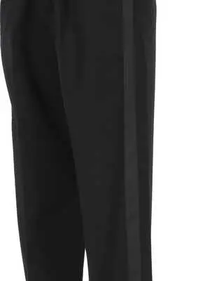 Saint Laurent Pleated Straight Leg Tailored Pants - Black