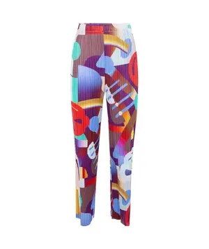 PLEATS PLEASE BY ISSEY MIYAKE Playground Pants - Red