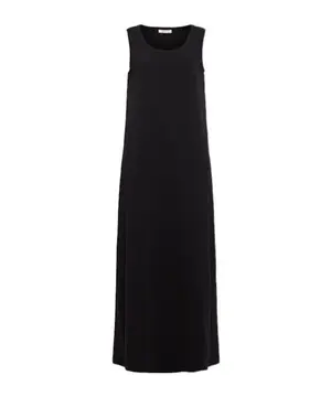THE ROW Heavy Cotton Long Dress - Black