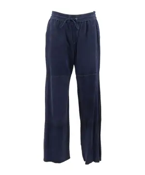 P.a.r.o.s.h Suede Drawstring Trousers - Blue