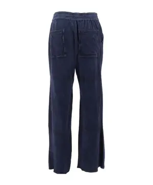P.a.r.o.s.h Suede Drawstring Trousers - Blue