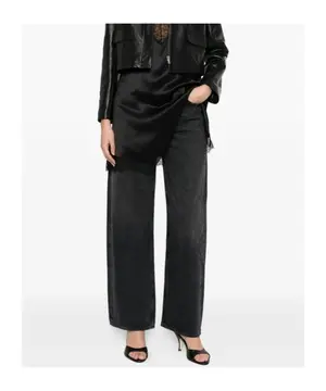 Citizens Of Humanity Ayla High-rise Wide-leg Jeans - Black