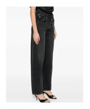 Citizens Of Humanity Ayla High-rise Wide-leg Jeans - Black