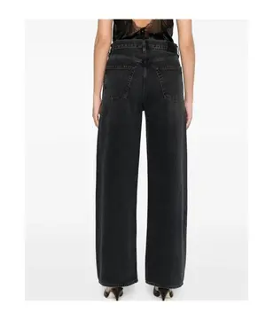 Citizens Of Humanity Ayla High-rise Wide-leg Jeans - Black