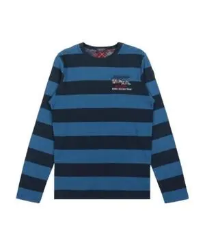 PAUL  SHARK Striped Logo Long-sleeved T-shirt