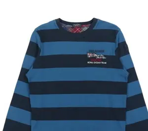 PAUL  SHARK Striped Logo Long-sleeved T-shirt
