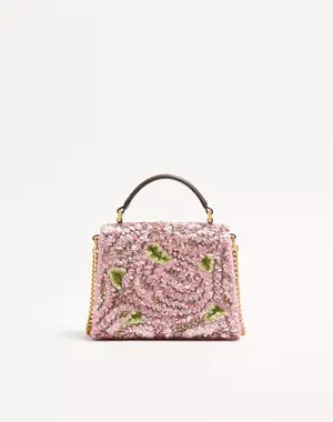 Valentino Garavani Mini Vsling Embroidered Handbag - Pink