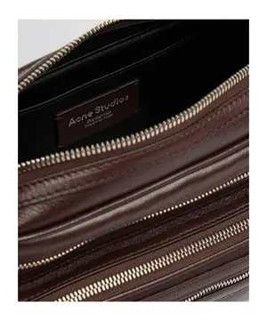 Acne Studios Small Cameroon Party Leather Shoulder Bag - Black