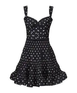 Zimmermann Pleated Draped Mini Dress - Black