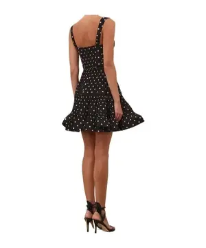 Zimmermann Pleated Draped Mini Dress - Black