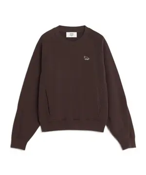 Maison Kitsuné Baby Fox Embroidered Sweatshirt - Ganache