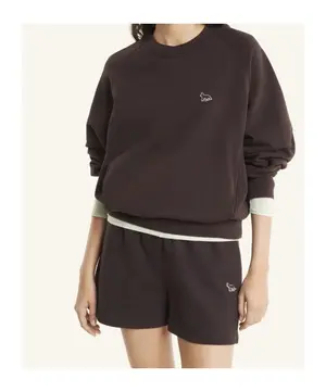 Maison Kitsuné Baby Fox Embroidered Sweatshirt - Ganache