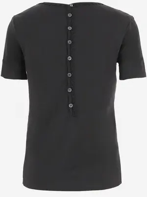 Jacquemus Embellished Button-back Short Sleeve Top