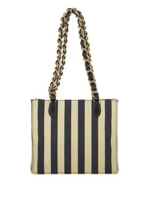 Valentino Garavani Striped Chain-handle Tote Bag