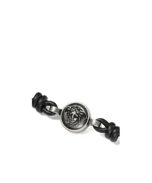 Versace Medusa Cord Bracelet - Black
