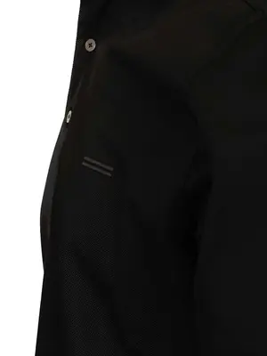 Zegna Short-sleeve Knitted Collar Polo Shirt - Black