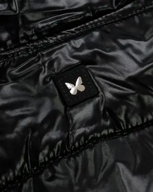Max Mara Hooded Quilted Down Jacket With Fur Trim - Black