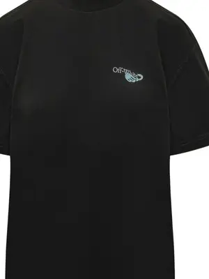 Off-White Logo Print T-shirt - Black
