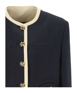 BLAZÉ MILANO Round Neck Long Sleeve Jacket