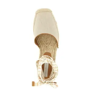 Stella McCartney Gaia Wedge Espadrilles - Beige
