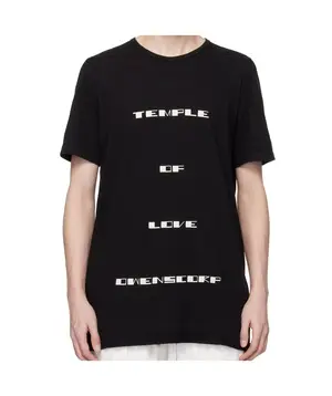Rick Owens Level T Printed T-shirt - Black